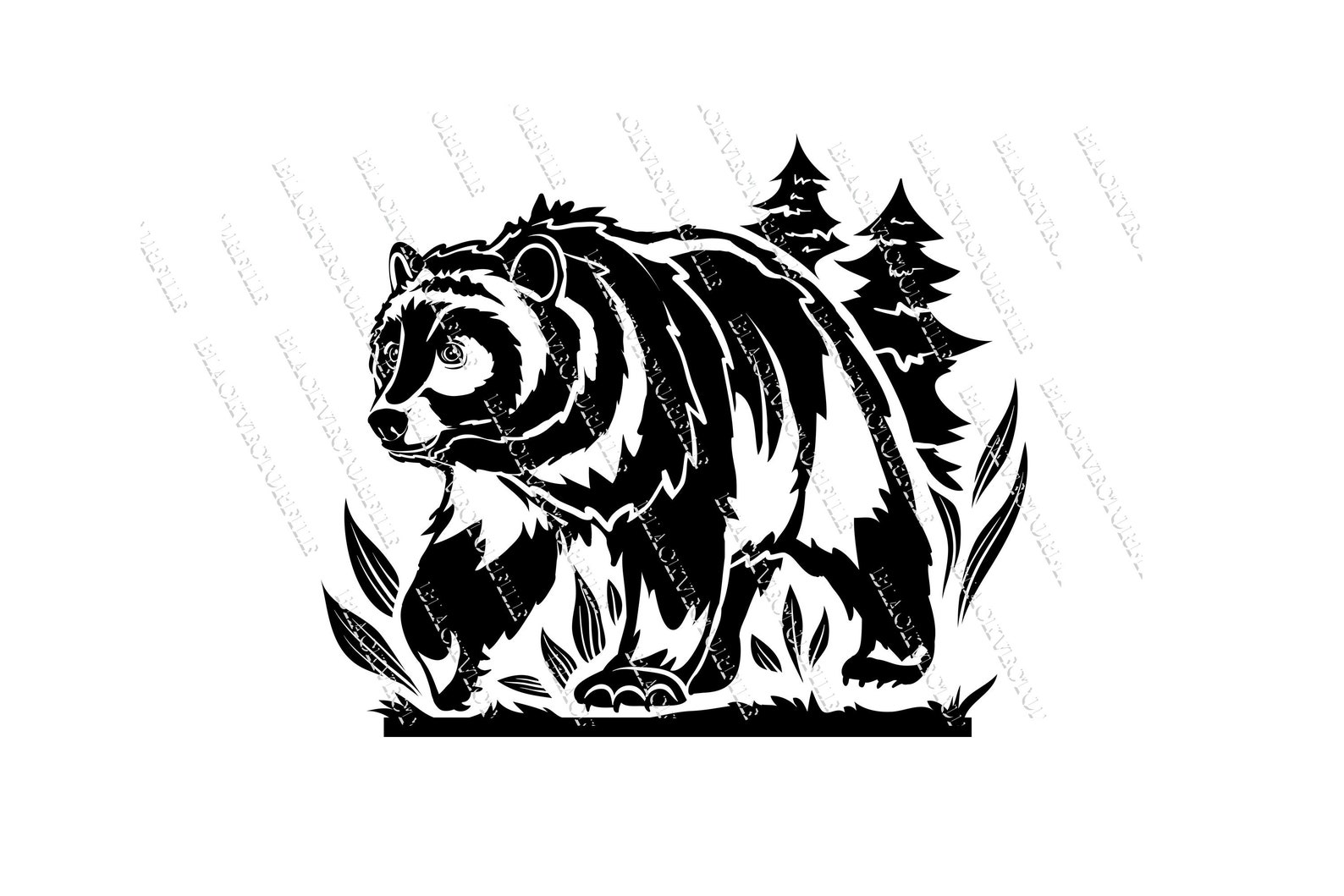 Bear Svg, Png and Jpeg, Eps Files, Instant Download, Bear Files, Bear ...