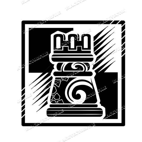 Chess Rook Svg - Etsy