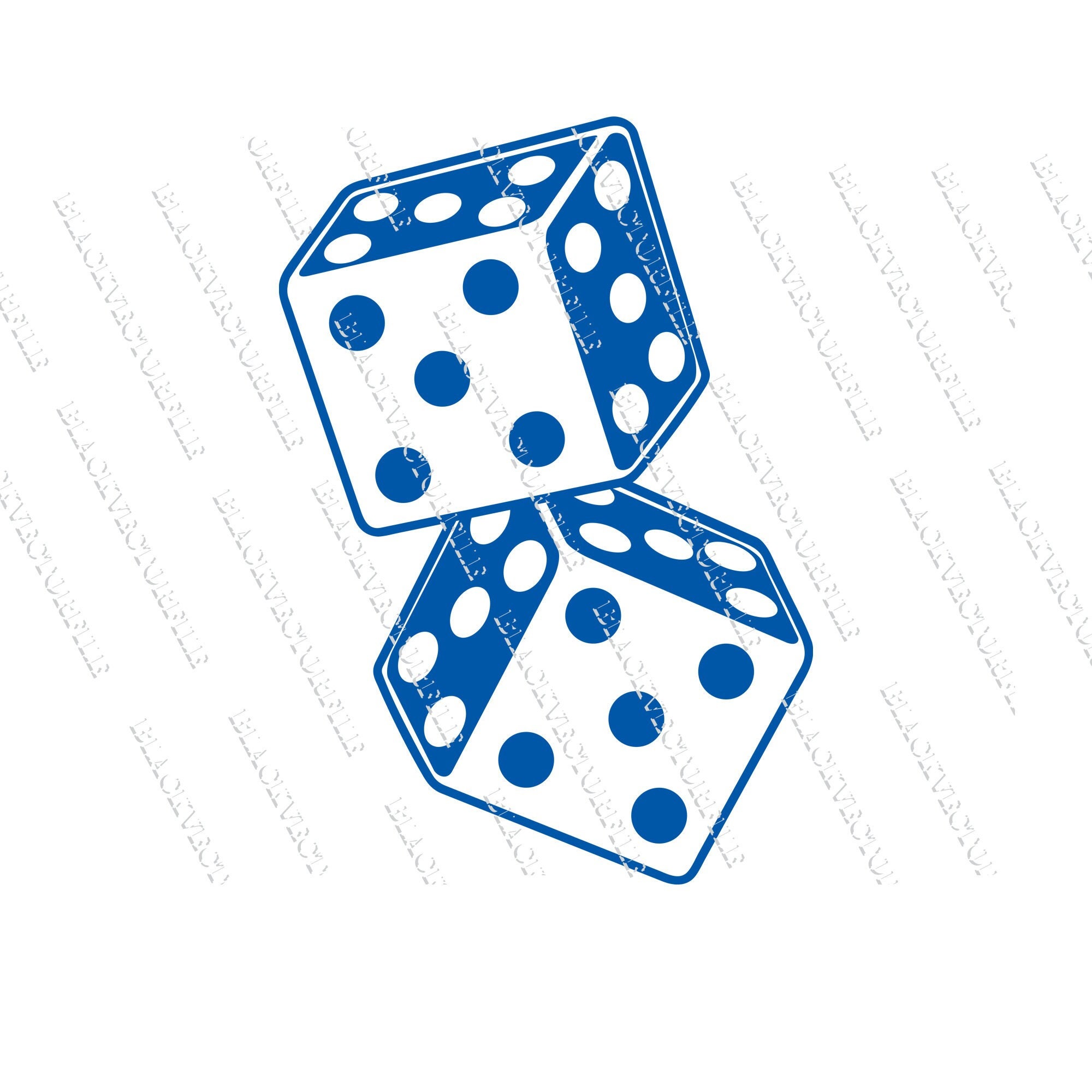 Blue Game Dice Svg Png and Jpeg Eps Dxf Files Instant - Etsy