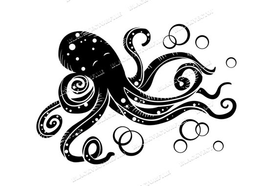 Octopus Svg Png and Jpeg Eps Files Instant Download - Etsy