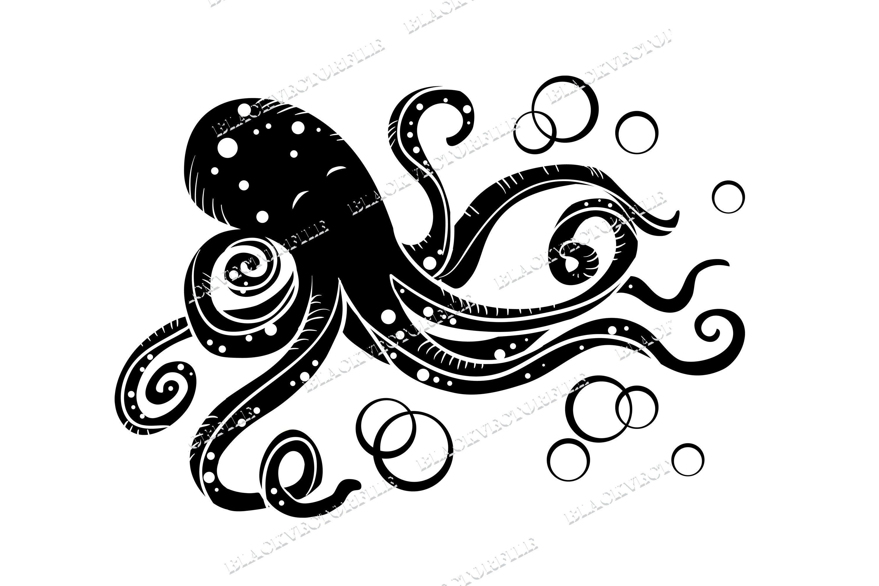 Octopus Svg, Png and Jpeg, Eps Files, Instant Download, Octopus Files ...