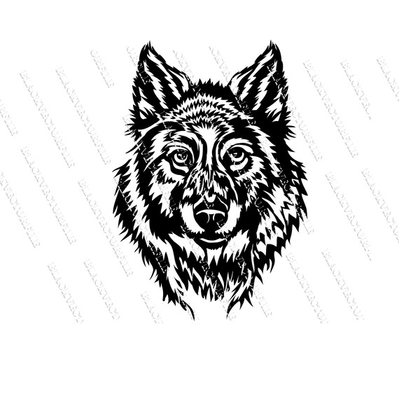 Wolf Svg Png and Jpeg Eps Dxf Files Instant Download | Etsy