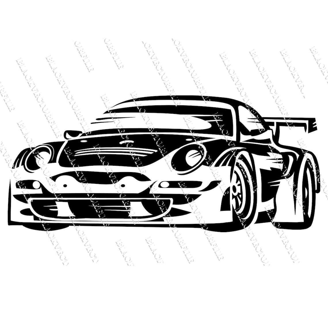Porsche 911 GT3 RS Svg Png and Jpeg Eps Dxf Files Instant | Etsy