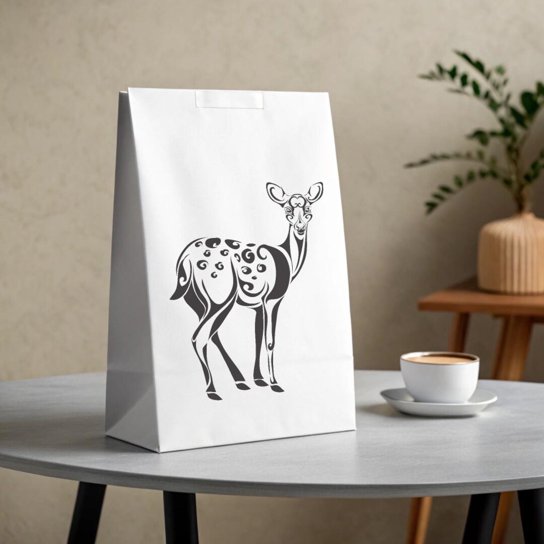 Spotty Deer SVG: Silhouette Design File (digital Download) - Etsy