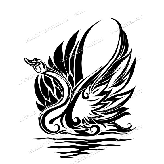 Swan Svg Png and Jpeg Eps Files Instant Download Vector - Etsy