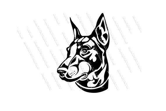 Doberman Svg Png and Jpeg Eps Files Instant Download Dog | Etsy