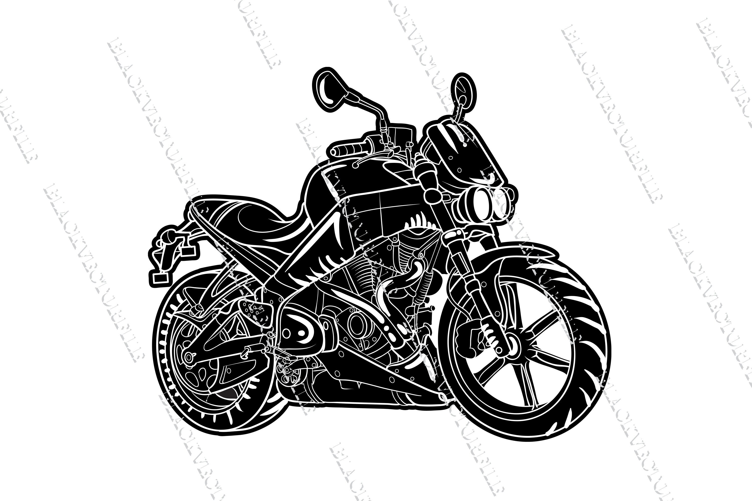 Motorcycle Svg Png and Jpeg Eps Files Instant Download - Etsy