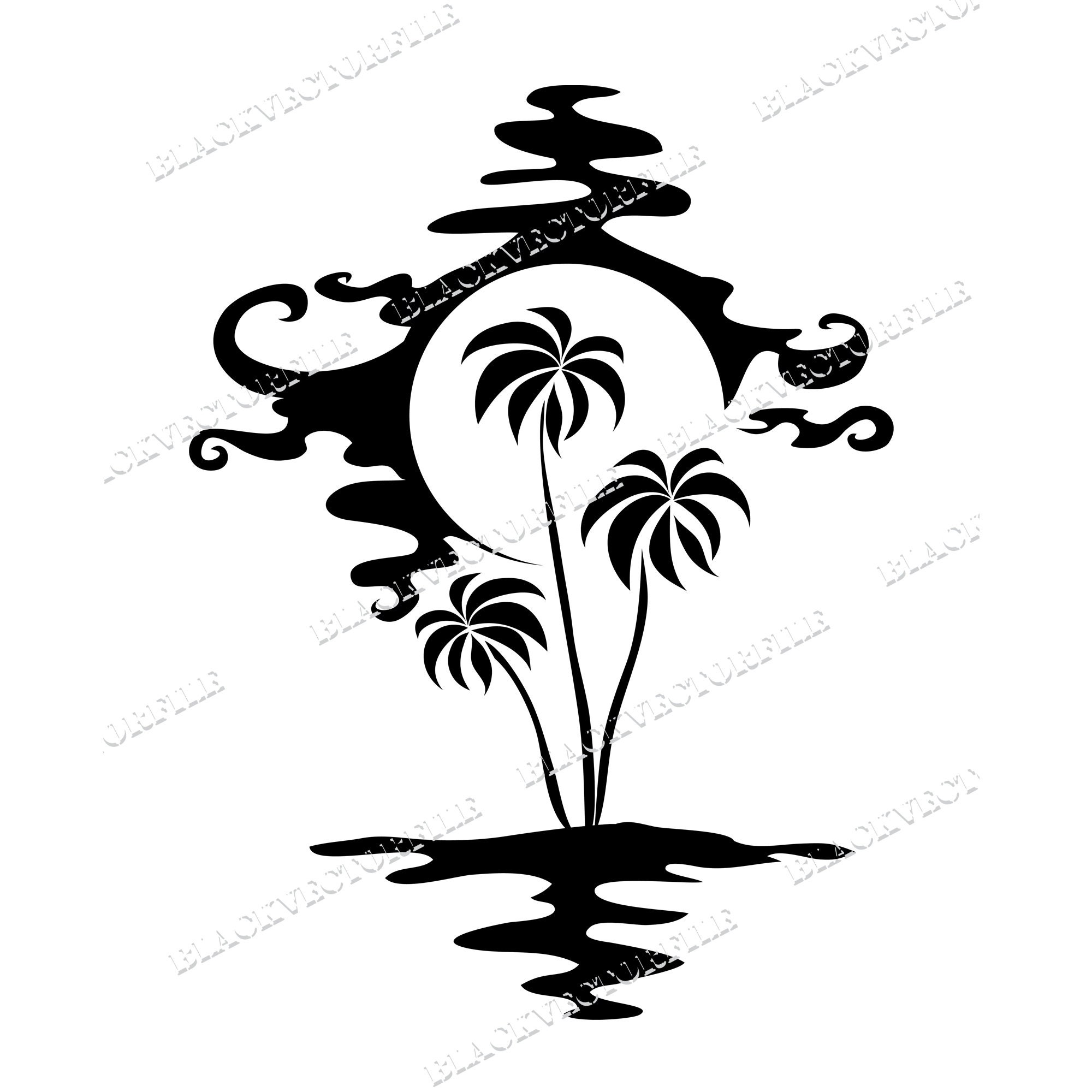 Island Svg Png and Jpeg Eps files Instant Download Island | Etsy