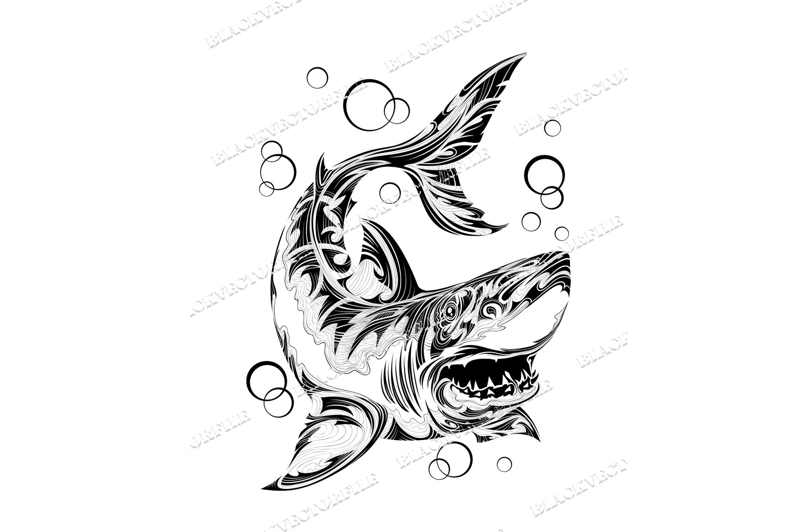 Shark in Svg PNG and JPEG EPS Files Instant Download Shark | Etsy