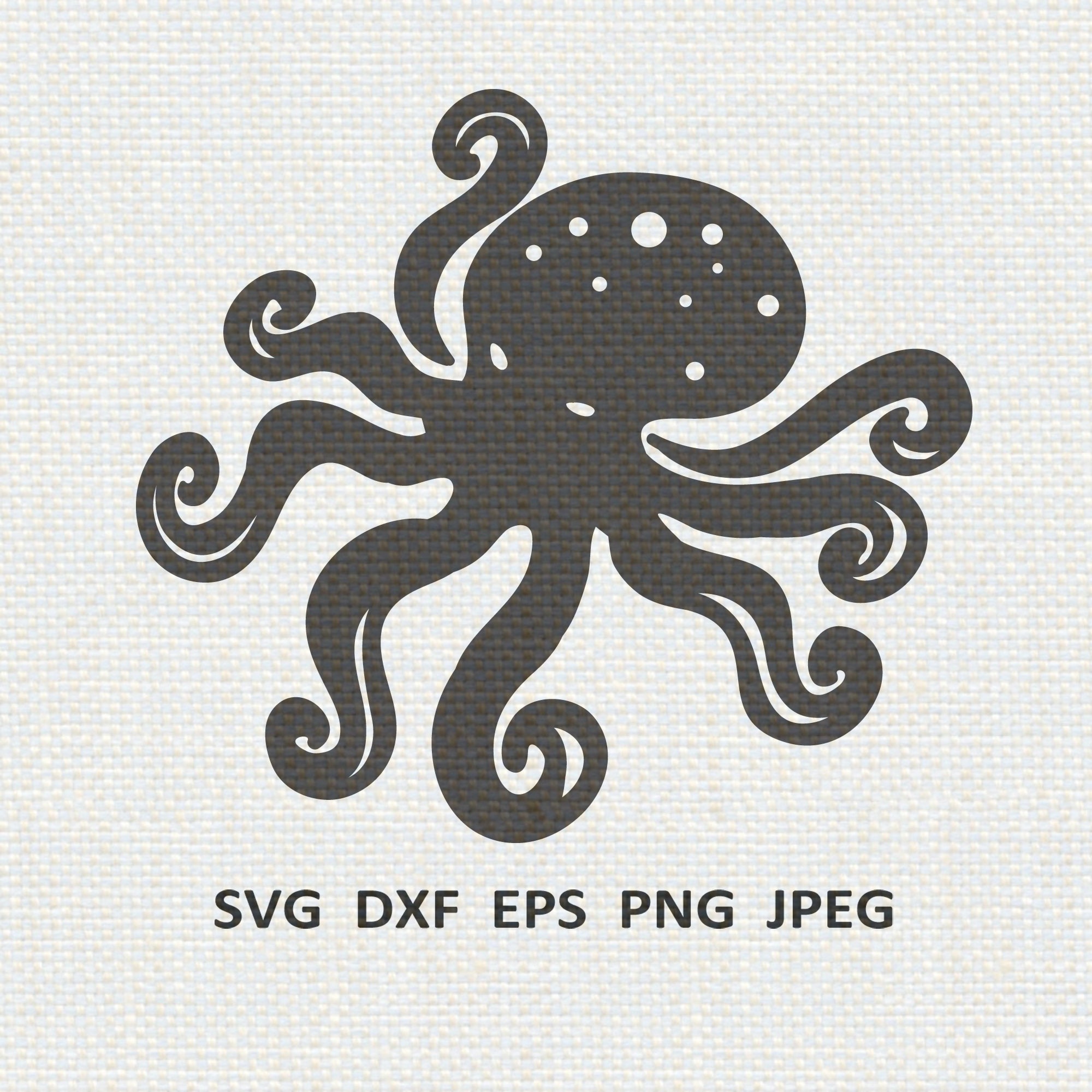 Octopus Svg Png and Jpeg Eps Dxf Files Instant Download - Etsy Israel