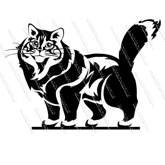Cat Svg Png and Jpeg Eps Dxf Files Instant Download - Etsy