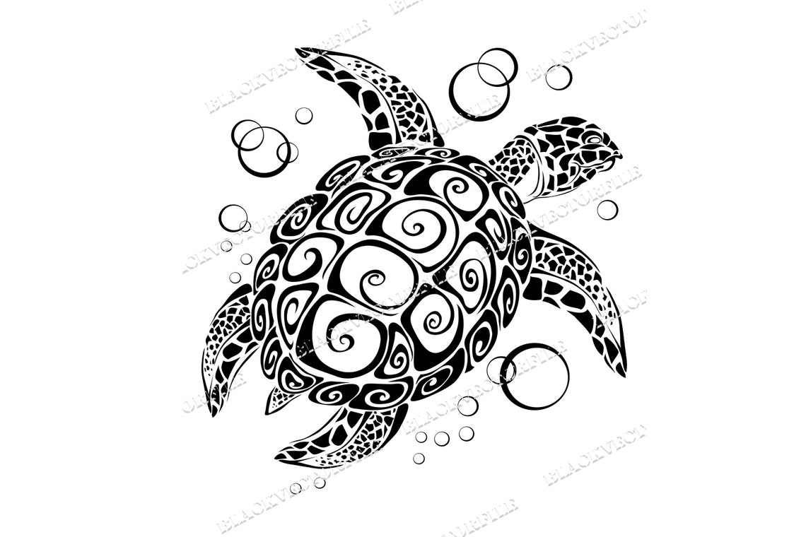 Sea Turtle Svg Png and Jpeg Eps Files Instant Download - Etsy