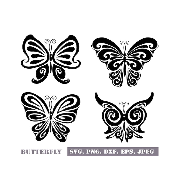 Butterfly Svg Png and Jpeg Eps dxf Files Instant | Etsy