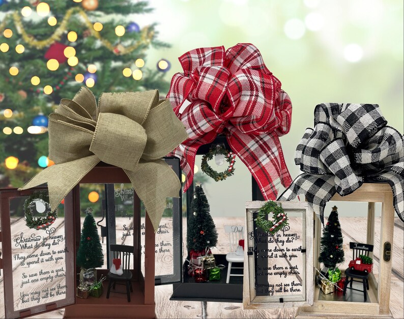 LED LIT Christmas in Heaven Empty Chair Memorial Lantern, Best of 2022 ...