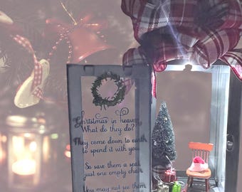 Christmas in Heaven Empty Chair Memorial Lantern, Best of 2023 ...