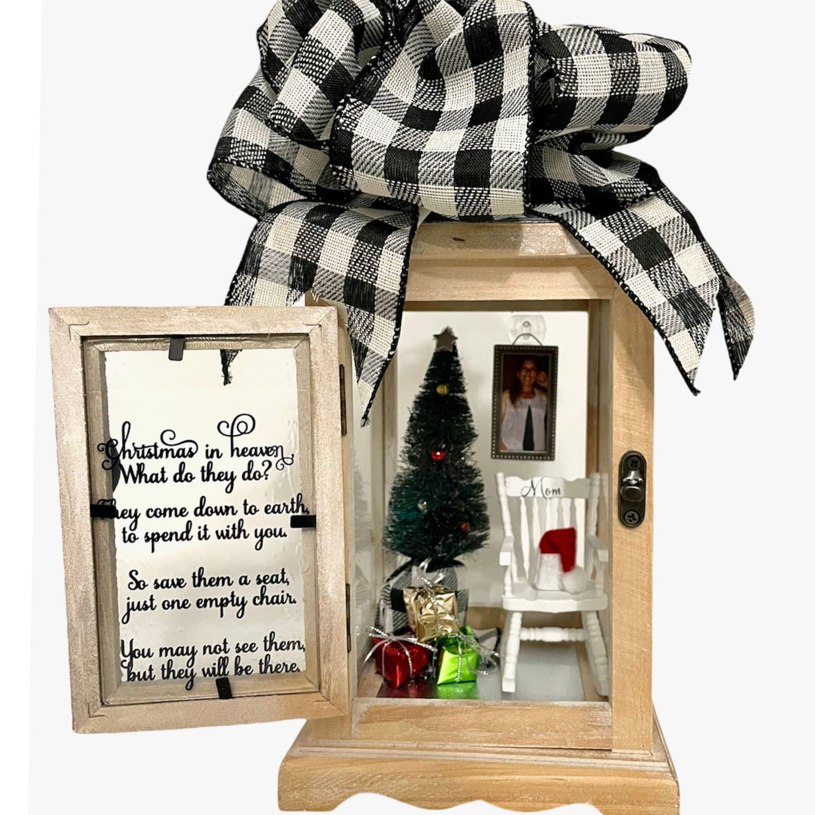 LED LIT Christmas in Heaven Empty Chair Memorial Lantern, Best of 2022 ...