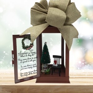 Christmas in Heaven Empty Chair Memorial Lantern Best of - Etsy