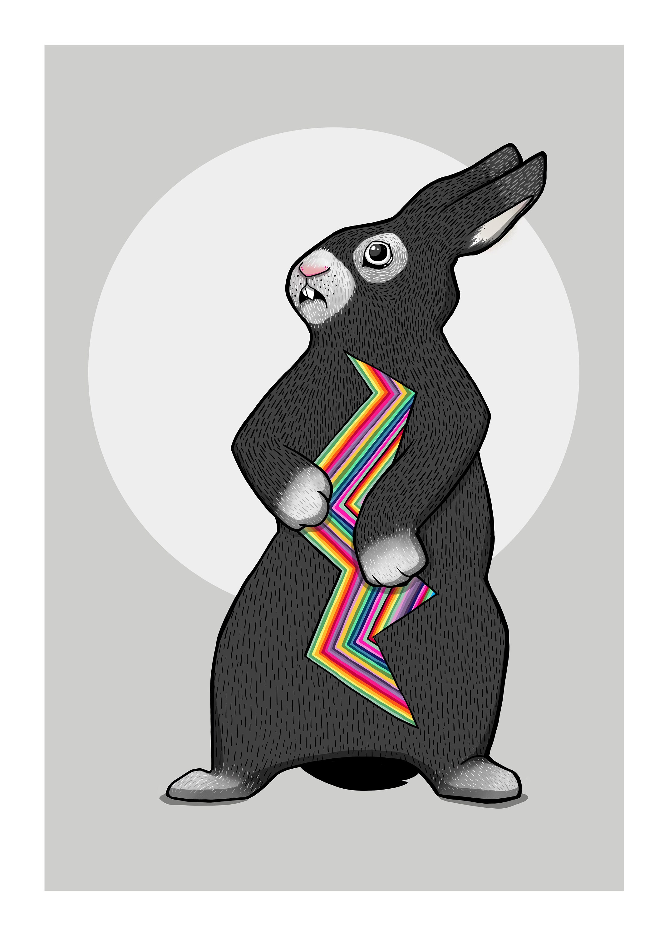 Intergalactic Bunny 1 Print - Etsy