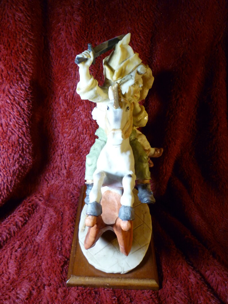 Small Girl and Boy on Rocking Horse, Armani, 12 H X 8 W X 5 D ...