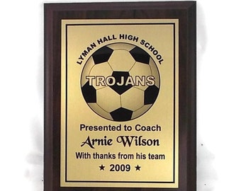 Soccer Plaque - Etsy