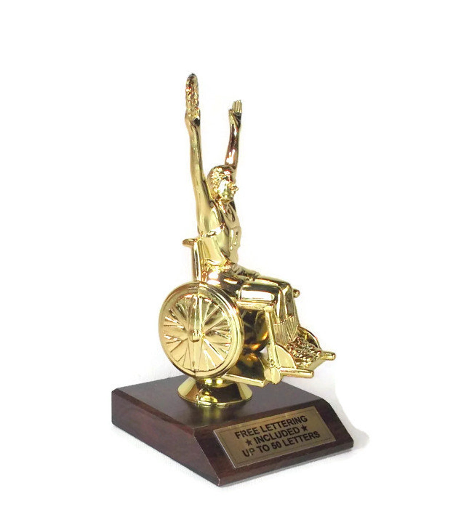 Wheelchair Victory Trophy Winner Achievement Wreath Free - Etsy