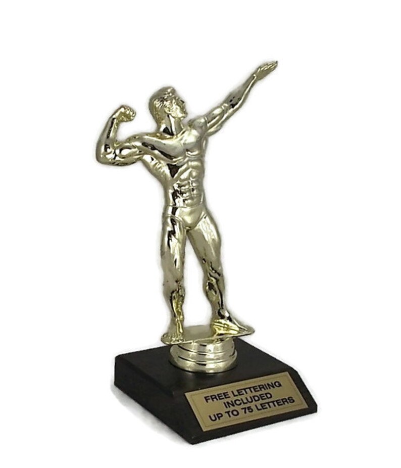 Body Builder Trophy Posing Male Health Fitness Contest - Etsy