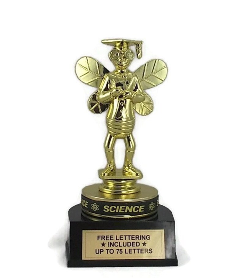 Science Trophy Knowledge Bee Learning School Education | Etsy