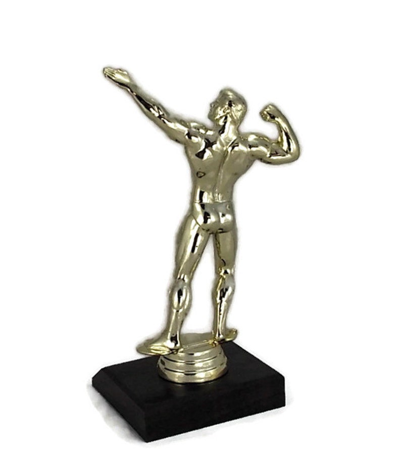 Body Builder Trophy Posing Male Health Fitness Contest - Etsy