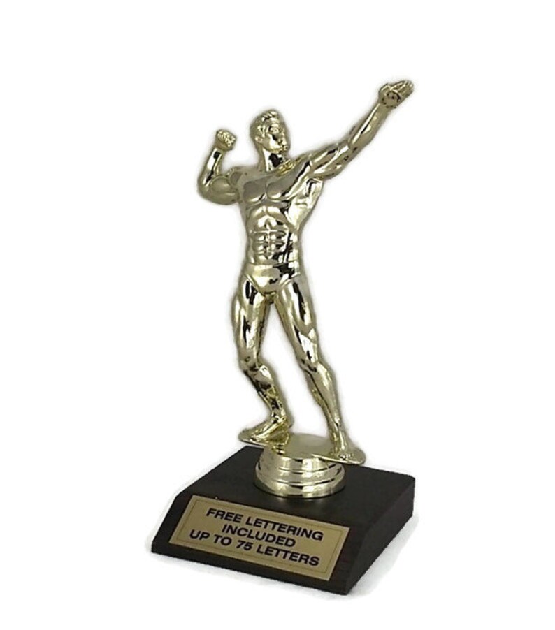 Body Builder Trophy Posing Male Health Fitness Contest - Etsy
