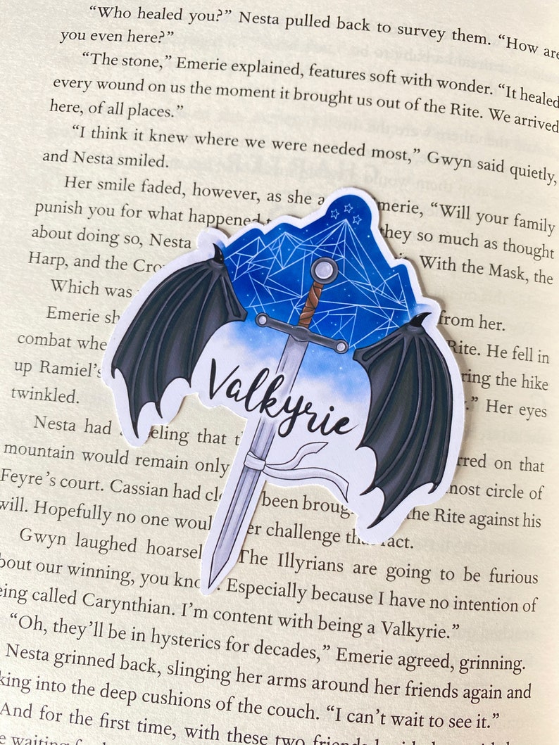 Valkyrie vinyl Sticker A court of silver flames Das Reich - Etsy.de