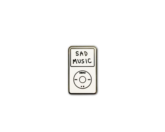 Sad Music Pin | Etsy