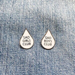 Sad Girls Club Pin - Etsy