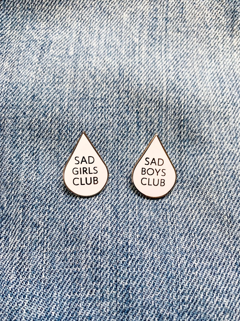 Sad Girls Club Pin | Etsy