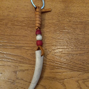 Deer Antler Keychain - Etsy