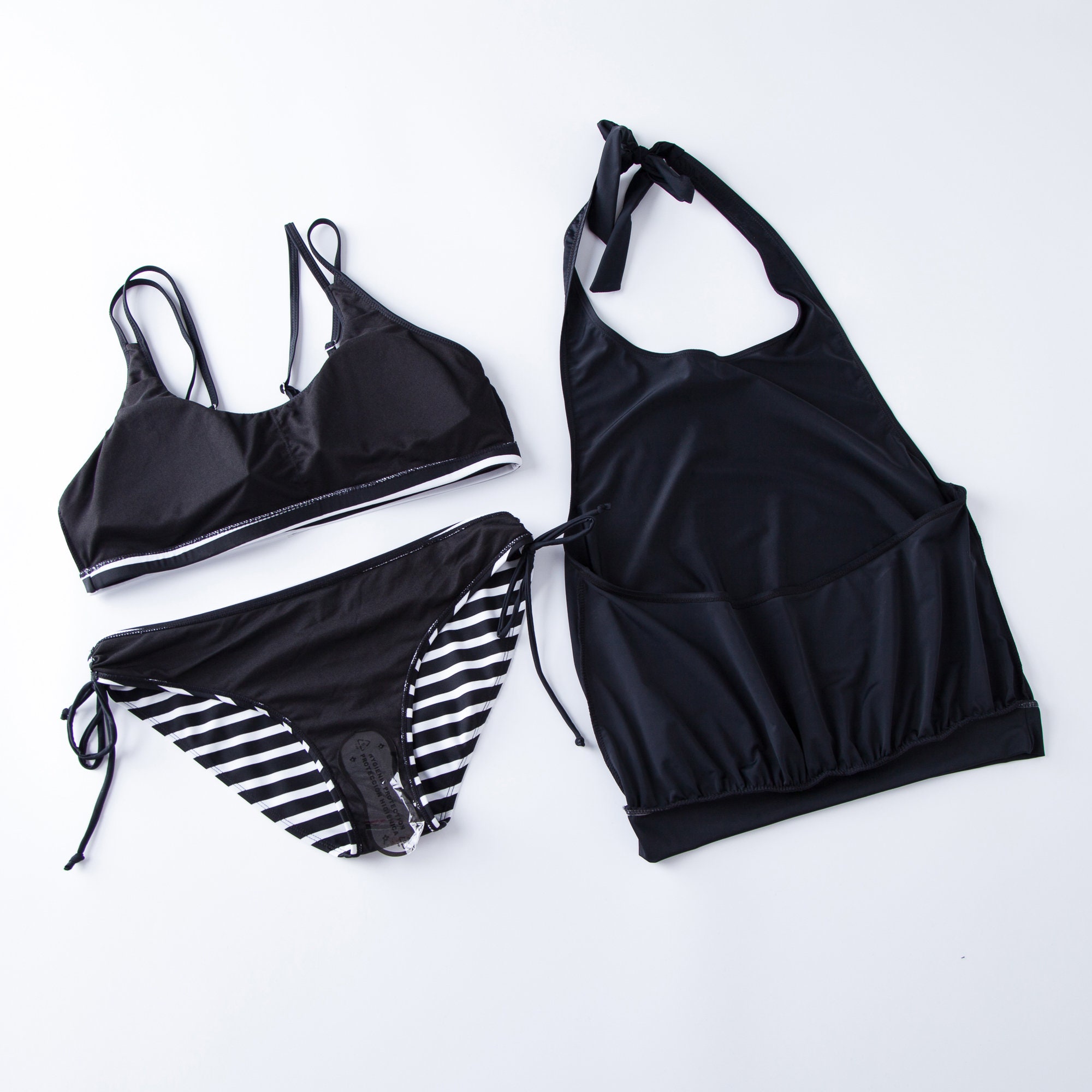 Womens Fashion Three Piece Swimming Set Push up Swimming Suits | Etsy