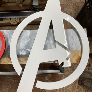 Illuminated Avengers Wooden LED Sign, Wall Sign, Avengers Wall Art ...