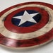 Illuminated Captain America Wooden Wall Art With LED Lighting, Captain ...
