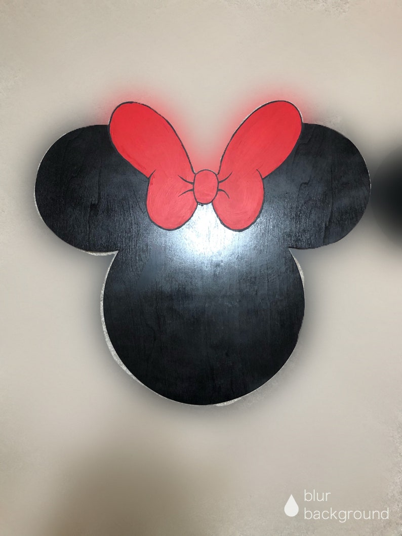 Illuminated Minnie Head With Multicolor LED Lighting Disney - Etsy