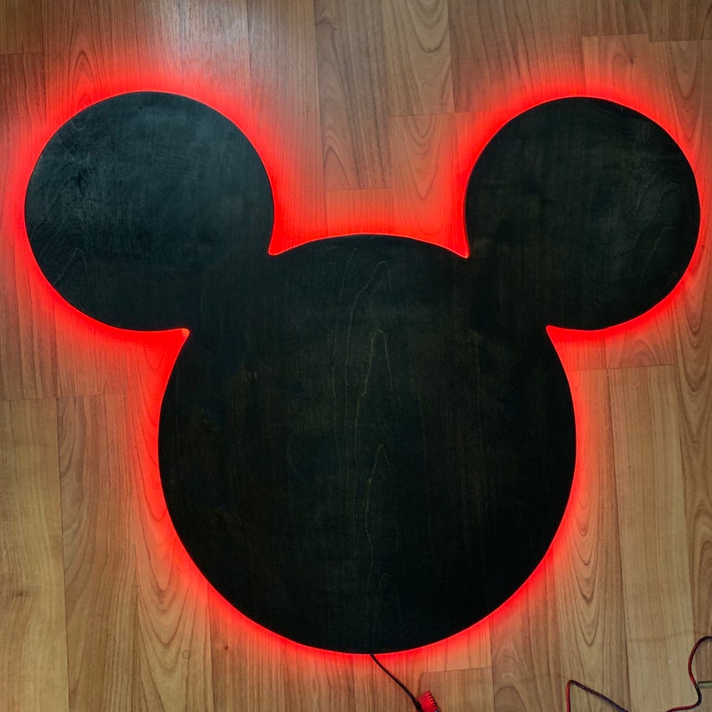 Mickey Mouse Led Light - Etsy