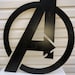 Illuminated Avengers Wooden LED Sign, Wall Sign, Avengers Wall Art ...