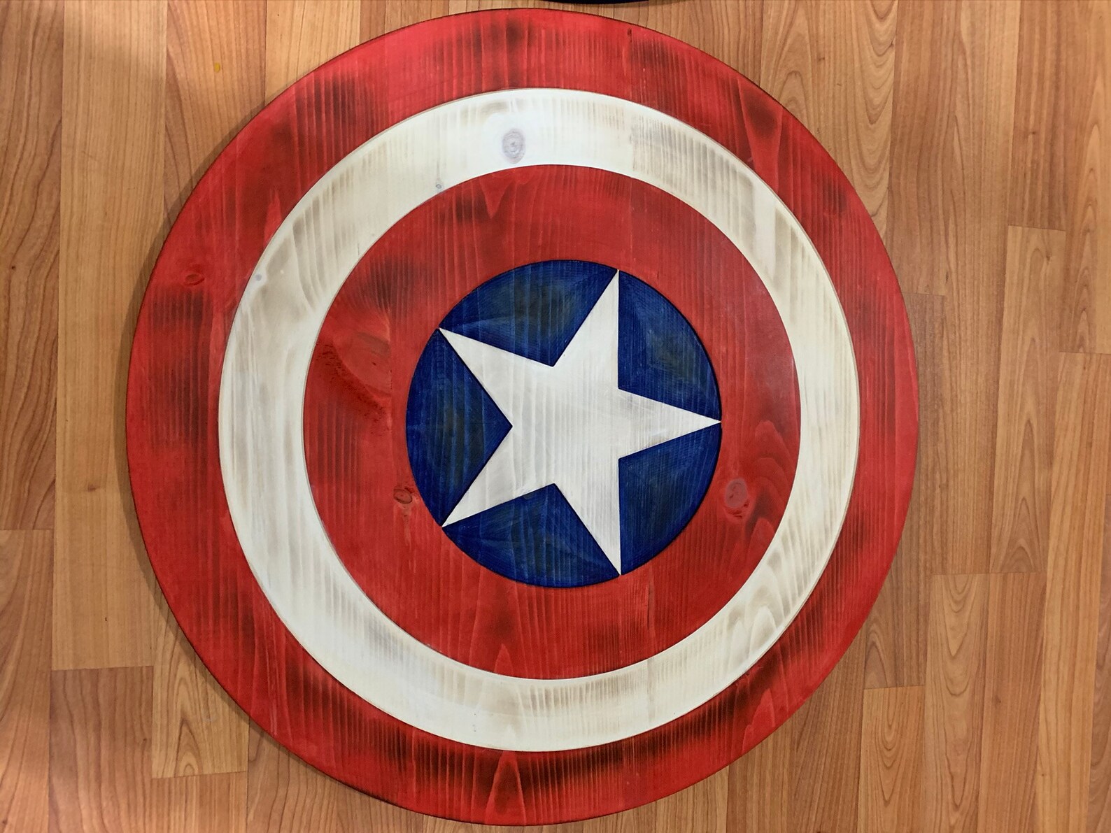 Illuminated Captain America Wooden Wall Art With LED Lighting, Captain ...