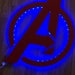 Illuminated Avengers Wooden LED Sign, Wall Sign, Avengers Wall Art ...