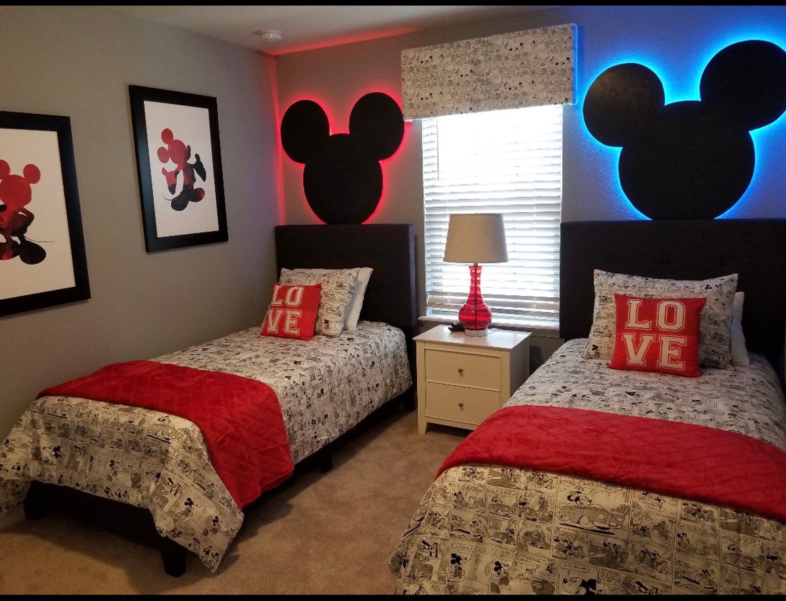 Illuminated Minnie Head With Multicolor LED Lighting Disney - Etsy