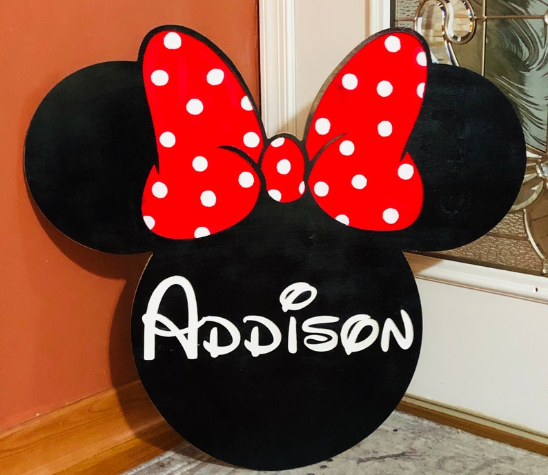 Illuminated Minnie Head With Multicolor LED Lighting Disney - Etsy