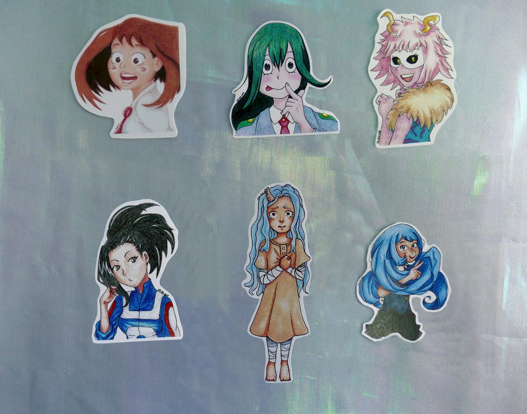 Anime Girls Sticker, Sticker Pack, Cute Stickers, Hero Academia Sticker ...