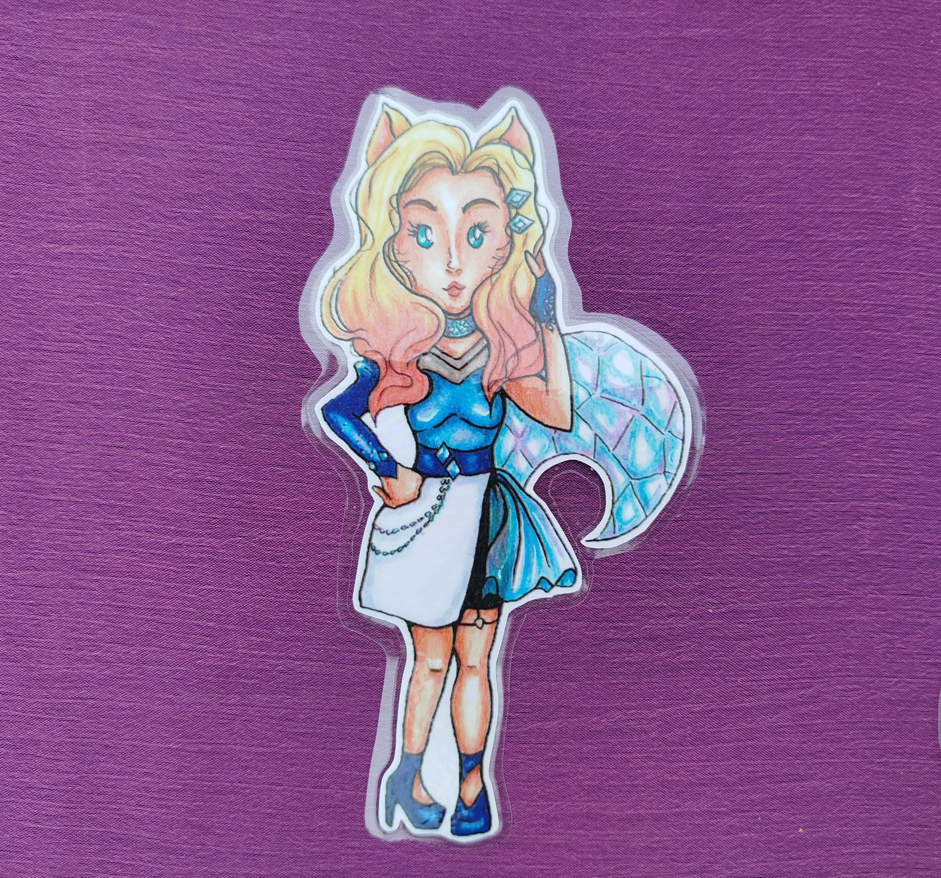 Kda, Evelynn Ahri Akali Seraphine Kaisa, Laminated Bookmark, Bookmark ...