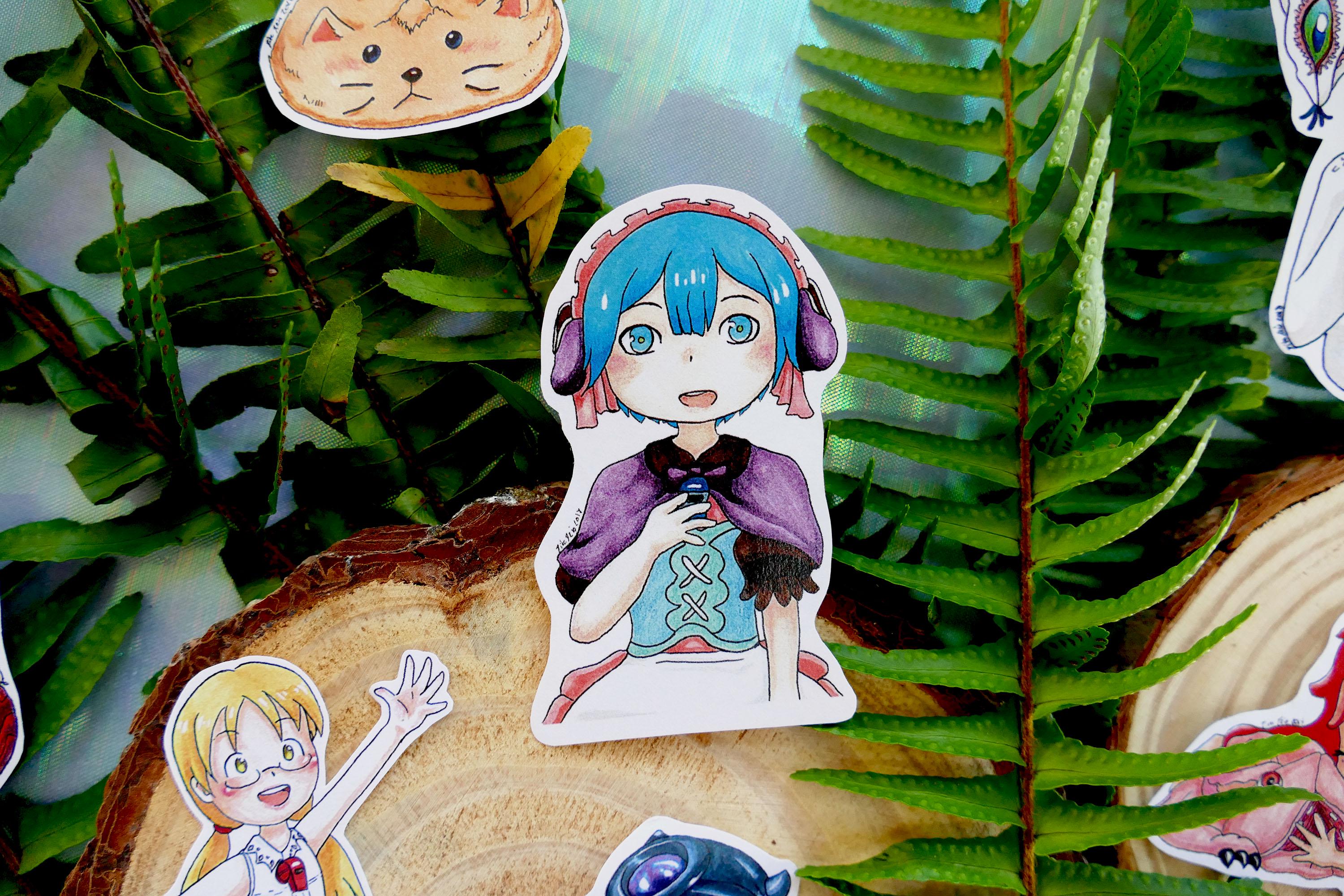 Anime Sticker Pack,kawaii Stickers,cute Holographic Stickers,fluffy ...