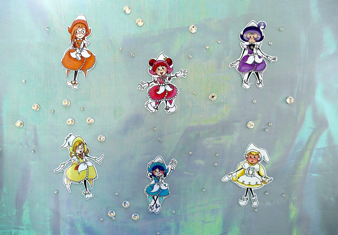 Doremi, Aiko Seno, Onpu Segawa, Momoko Asuka, Ojamajo, Witch Stickers ...