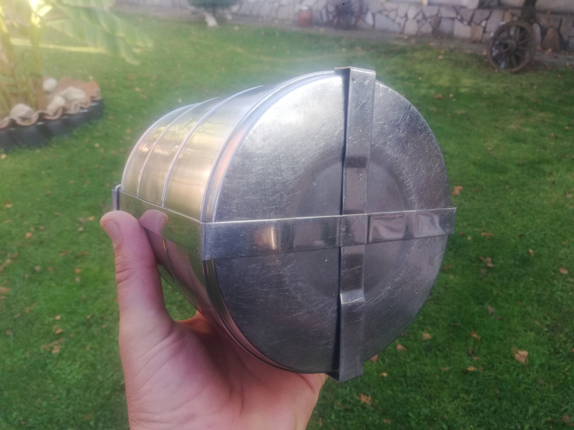 Vintage Food Container Stainless Steel Lunch Boxes Set of - Etsy