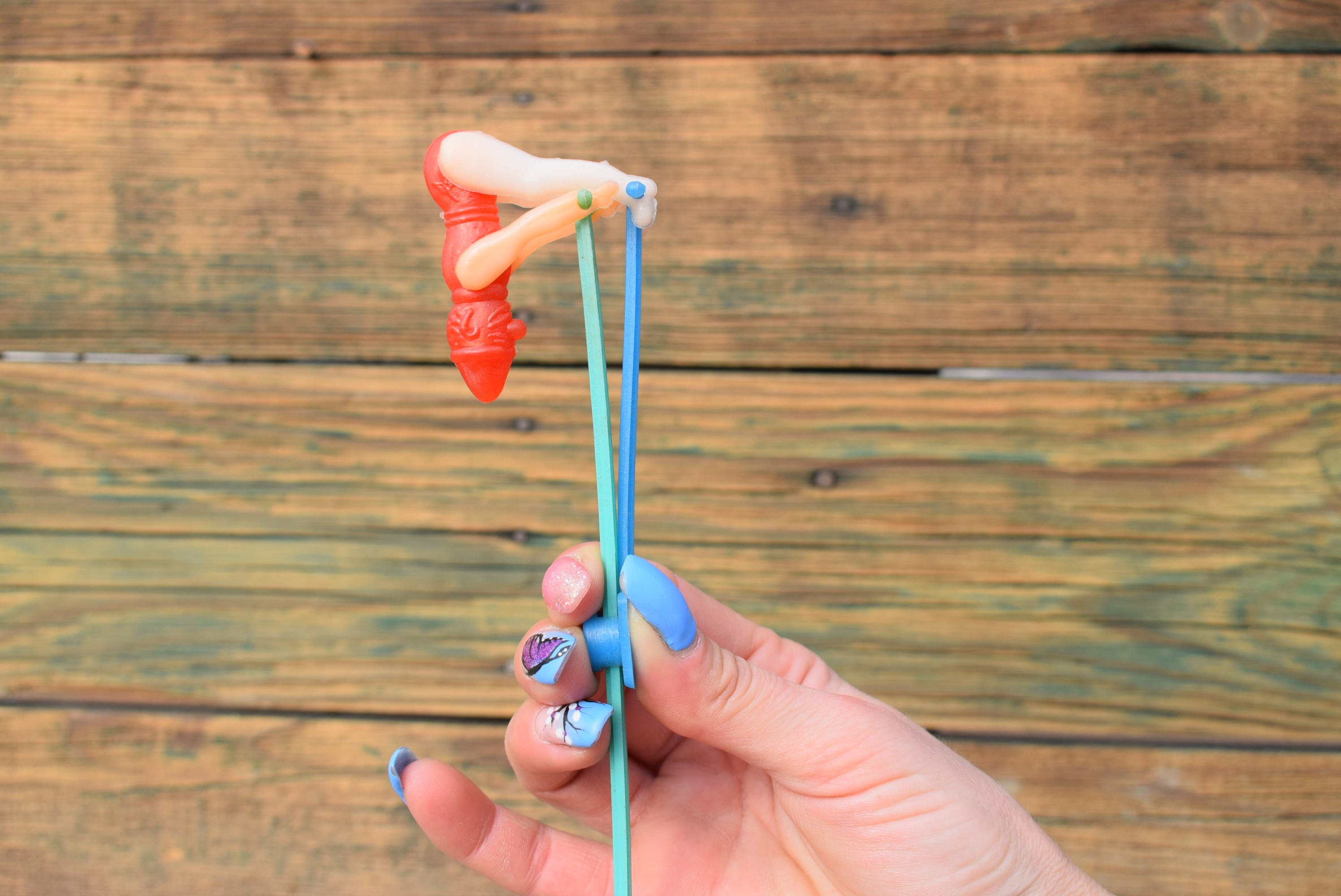 Mechanical Plastic Toy From 80s Acrobat Stick Circus Artist | Etsy